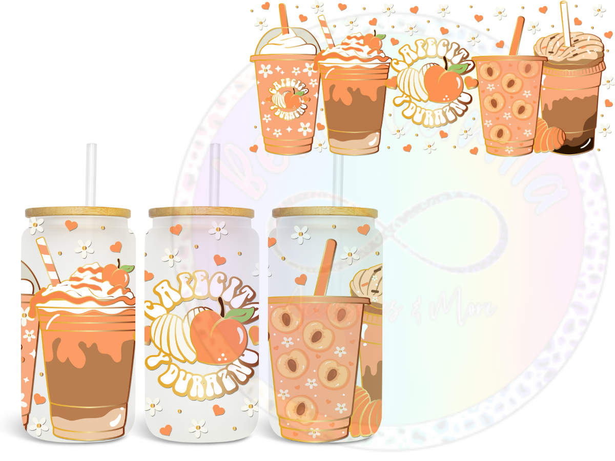 Cafecito Y Durazno Uv Dtf Wrap Bella Camila Accessories And More